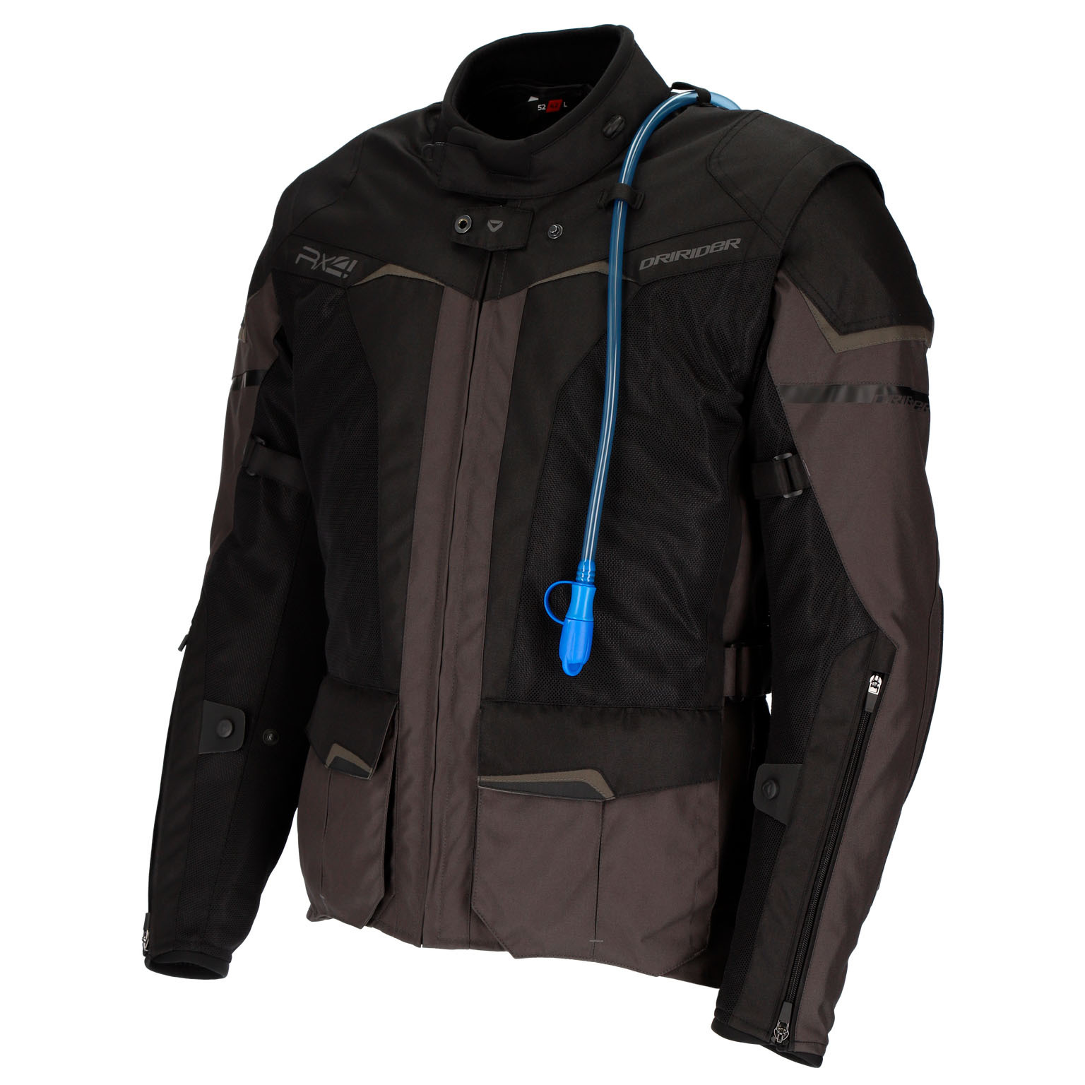 DRIRIDER RX4 ADVENTURE JACKET BLACK/GREY/STONE