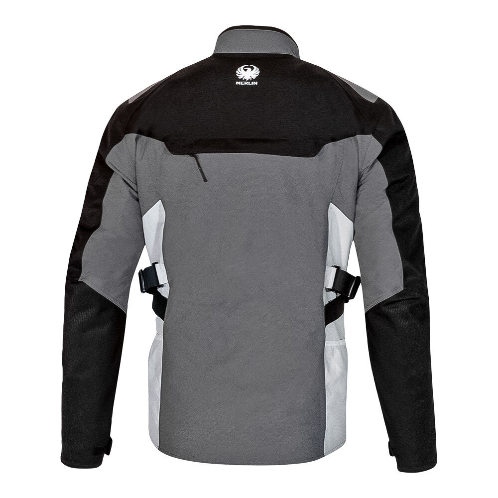 MERLIN NAVAR LAMINATED D3O ADVENTURE JACKET BLACK/GREY