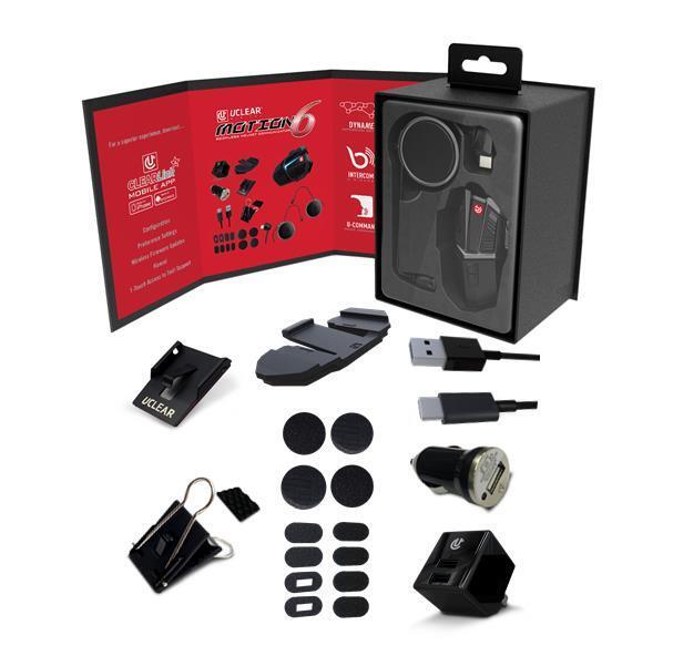MOTION 6 BLUETOOTH HELMET AUDIO SYSTEM SINGLE KIT