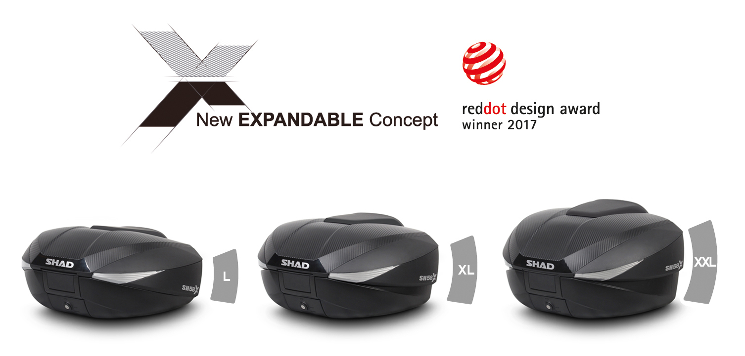 SHAD EXPANDABLE TOP CASE SH58X CARBON