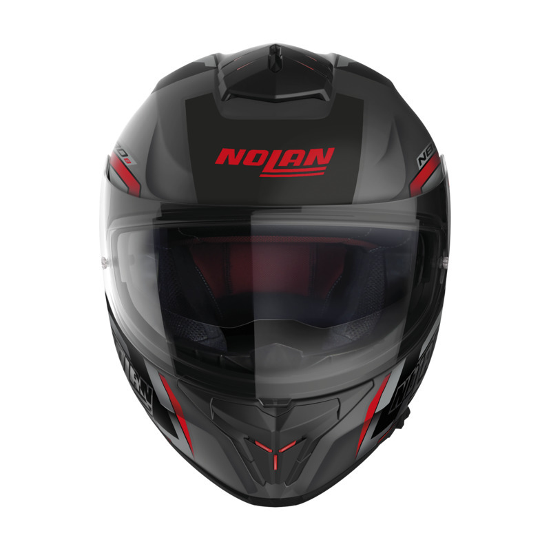 Nolan N80-8 Full Face Wanted Helmet Flat Grey/Black/Red [Model:N80-8 ]